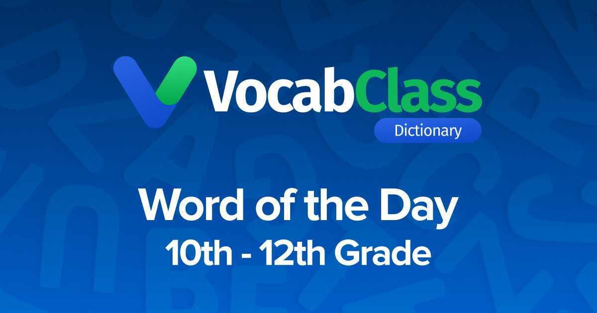 VocabClass 10th–12th Grade Word of the Day! Today’s word: Fetter ...